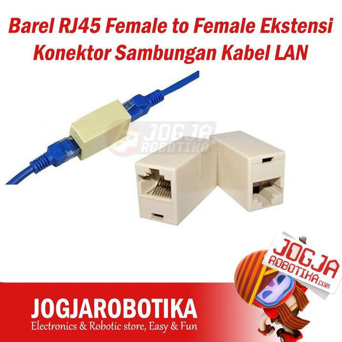 Jual Barel RJ45 Female to Female Ekstensi Konektor Sambungan Kabel LAN ...