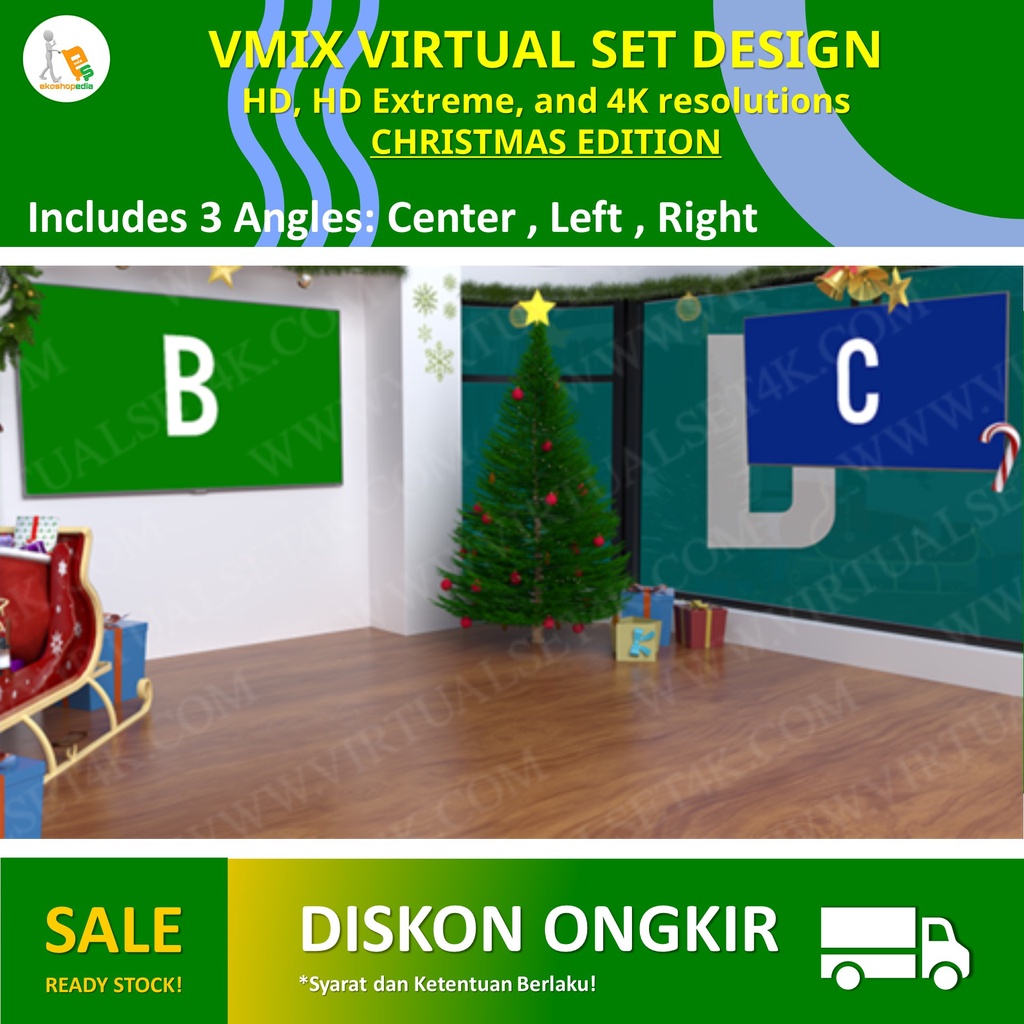 Jual VMIX VIRTUAL SET DESIGN 4K - NEWS 45 v16 | Shopee Indonesia