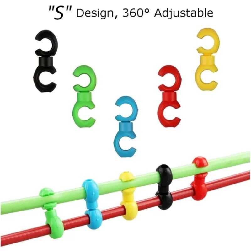 Jual ROTATING HOOK CABLE GUIDE CLIP S ADJUSTABLE KLIP PENEJEPIT PUTAR ...