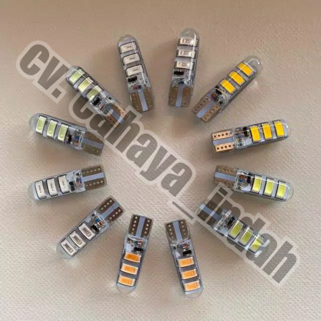 Jual Lampu Led T10 Senja 6 Led 24 Volt Truk kedip strobo flash | Shopee Indonesia