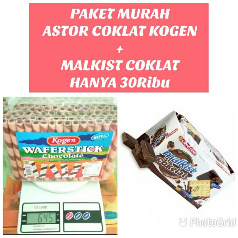 Jual PAKET MURAH ASTOR KOGEN REFILL + MALKIST COKLAT | Shopee Indonesia