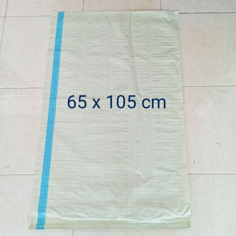 Jual Karung plastik 65x105 cm ukuran 50 kg, karung paket [baru] karung ...