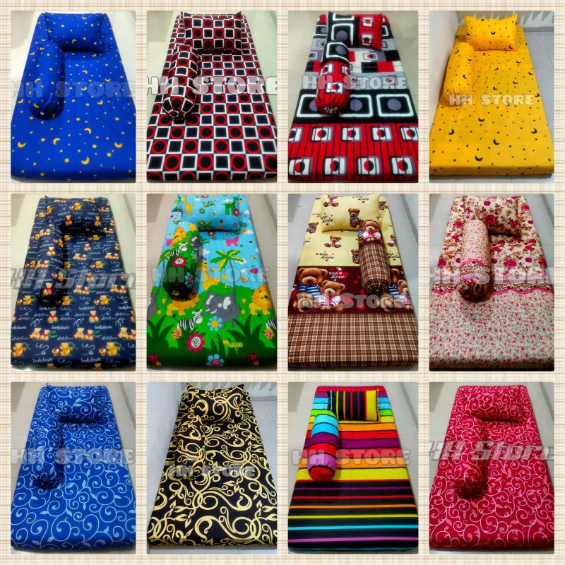 Jual Sarung Kasur Busa Resleting 90x200x15 cm Urung Kasur Sprei Re ...