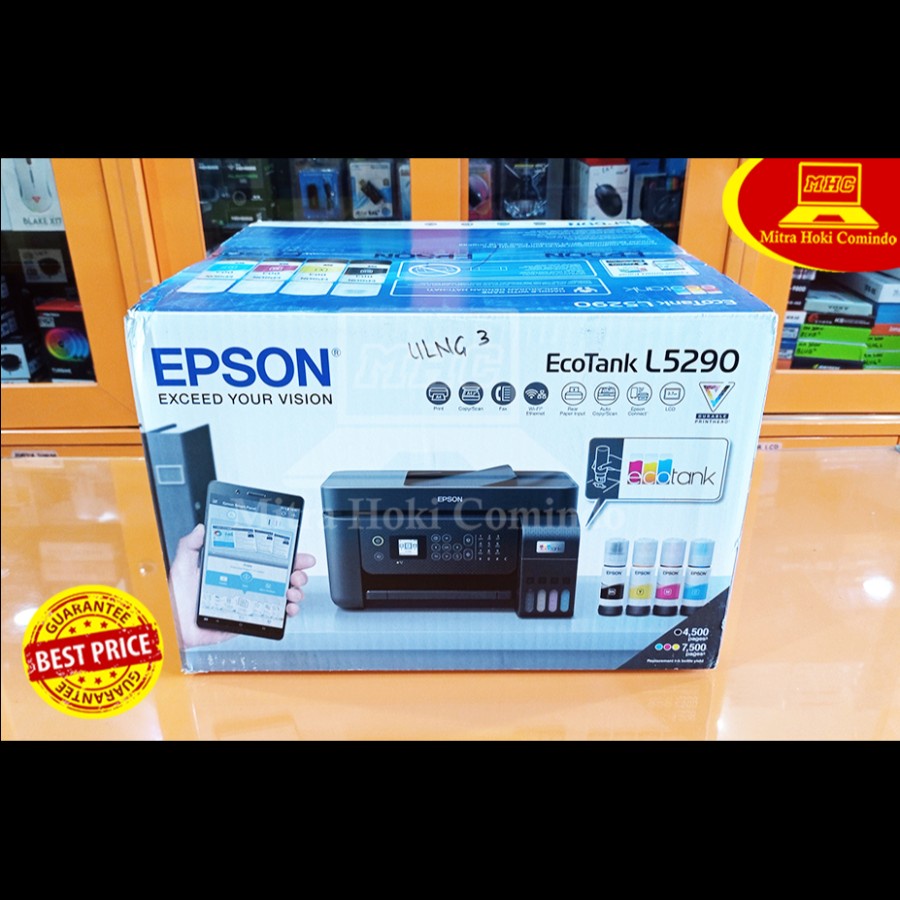 Jual Printer Epson L5290 Print Scan Copy Wifi ADF F4 (Pengganti L5190 ...