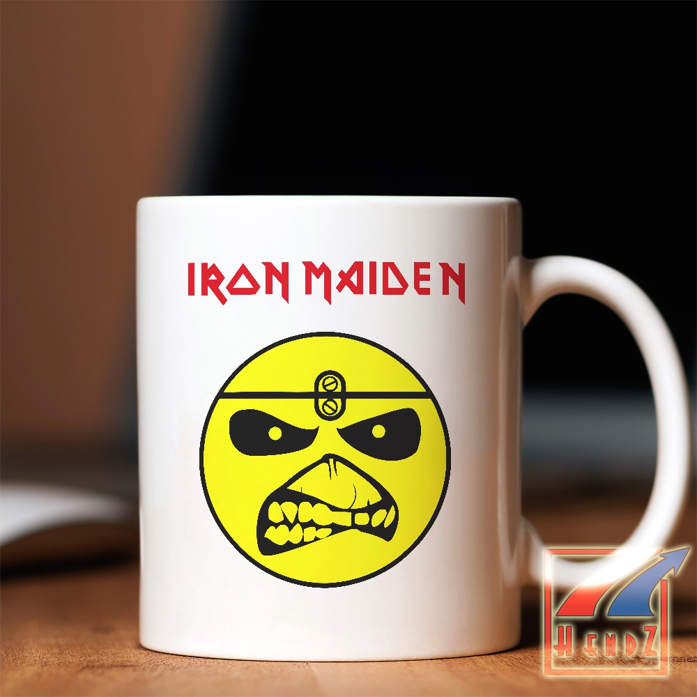 Jual Mug Iron Maiden Eddie Smiley | Keramik Mug | Gelas | Shopee Indonesia