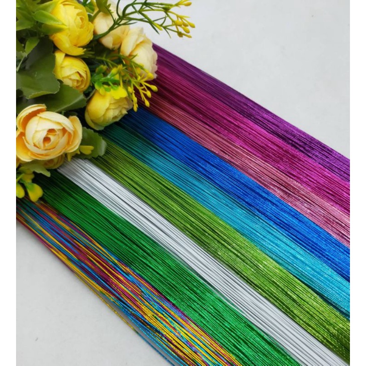 Jual 30 Pcs Kawat bunga uk. 22 - Kawat Bunga Panjang 80 cm - 1 ikat ...