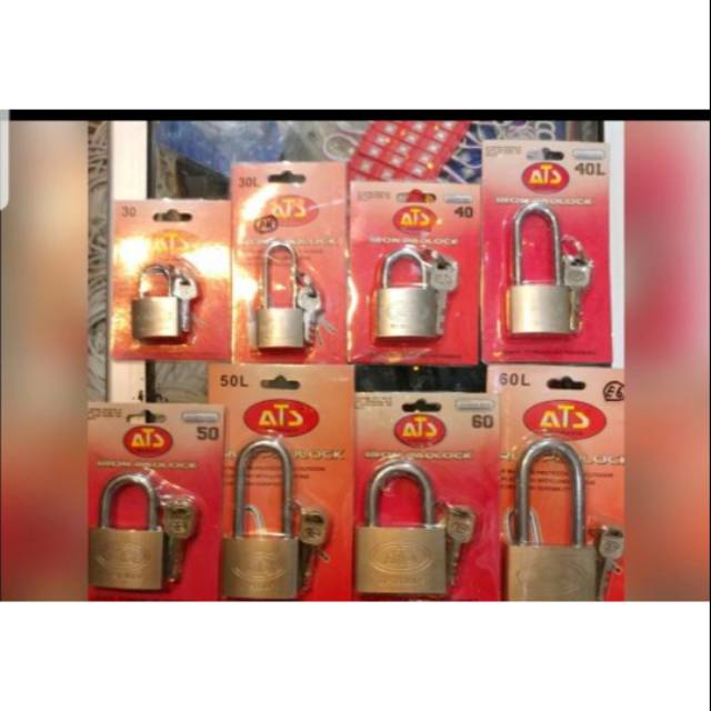 Jual gembok ATS 30mm,40mm,50mm,60mm | Shopee Indonesia