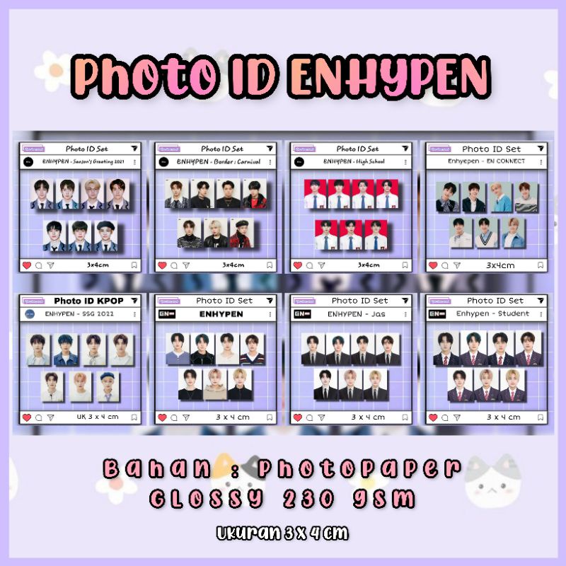 Jual Photo ID Enhypen / Photo ID set | Shopee Indonesia