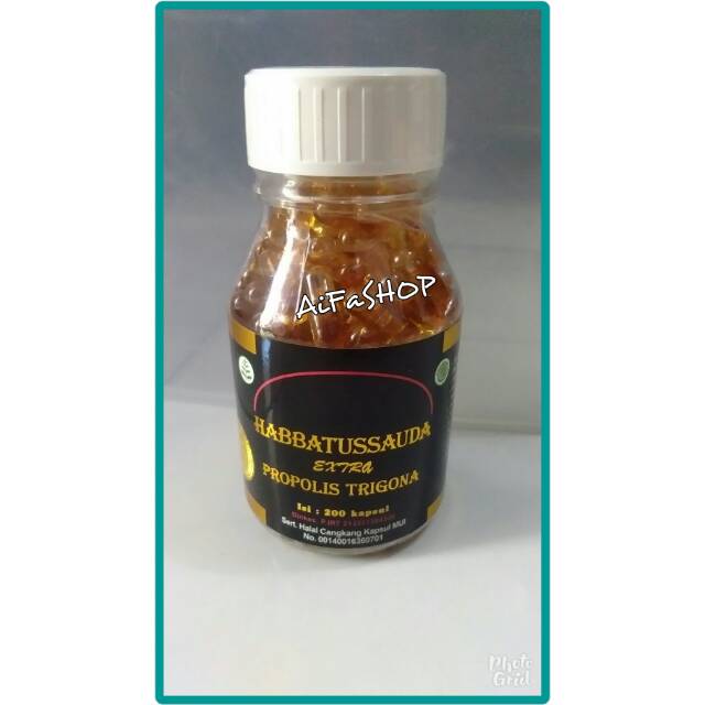 Jual Habbatussauda ekstra Propolis Trigona / Habbats Trigona 200 kapsul ...
