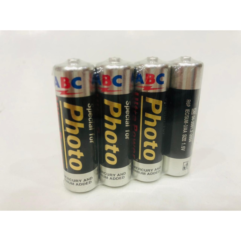 Jual Baterai ABC AA biru / battery ABC AAA/ALKALINE BATERAI | Shopee ...