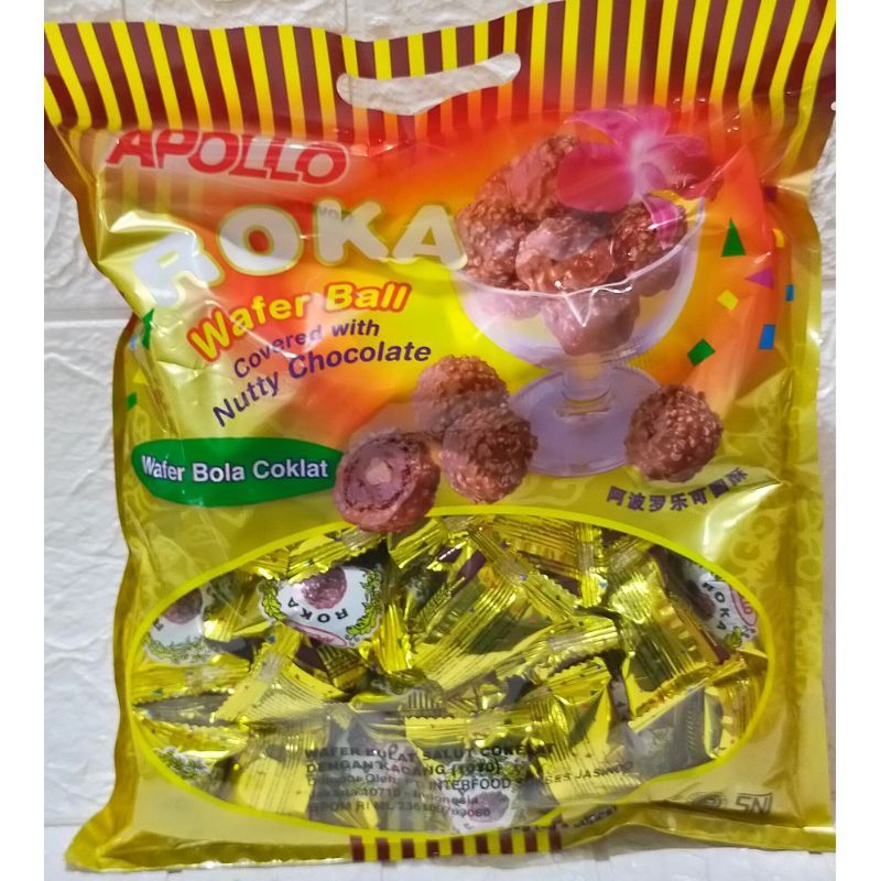 Jual Apollo Roka Wafer Bola Coklat 50 pcs | Shopee Indonesia