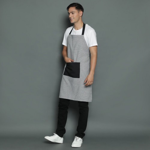 Jual Brooklyn Full Kitchen Apron Grey - Black - Celemek | Shopee Indonesia
