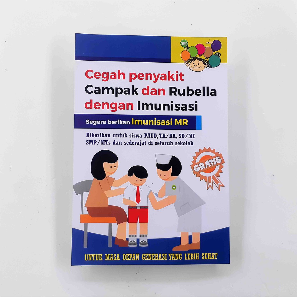 Jual Poster Sosialisasi Imunisasi / Vaksinasi MR Rubella, Poster MR ...