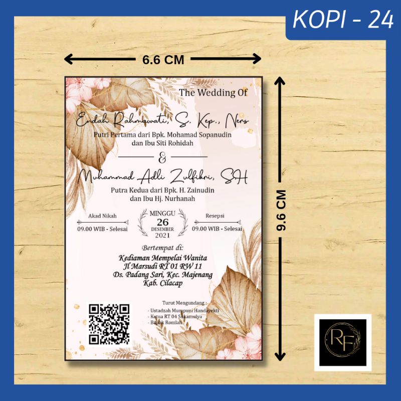 Jual Undangan Kopi Mini Pernikahan [50pcs] ( UK-24 ) | Shopee Indonesia