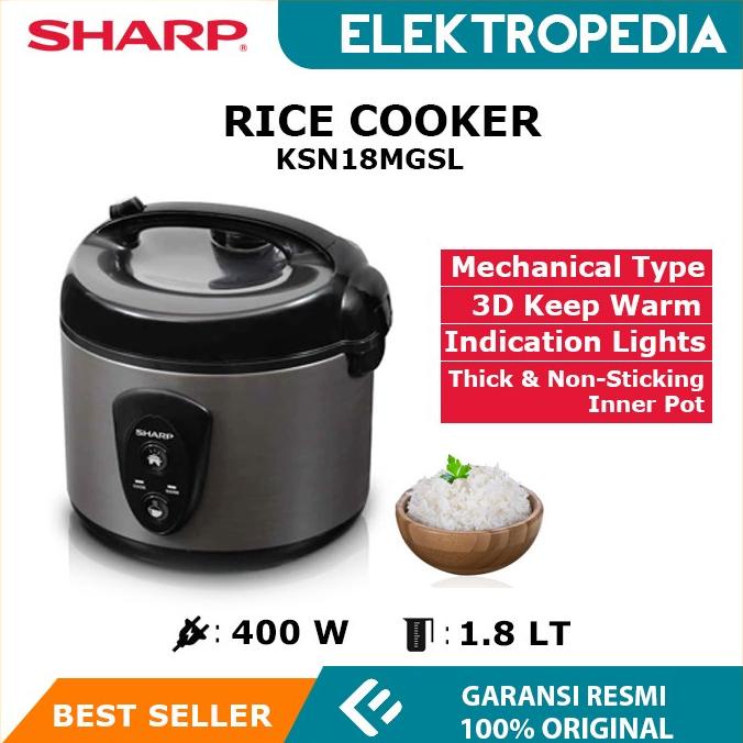 Jual Sharp - Rice Cooker 1.8 Liter Silver KSN18MGSL | Shopee Indonesia