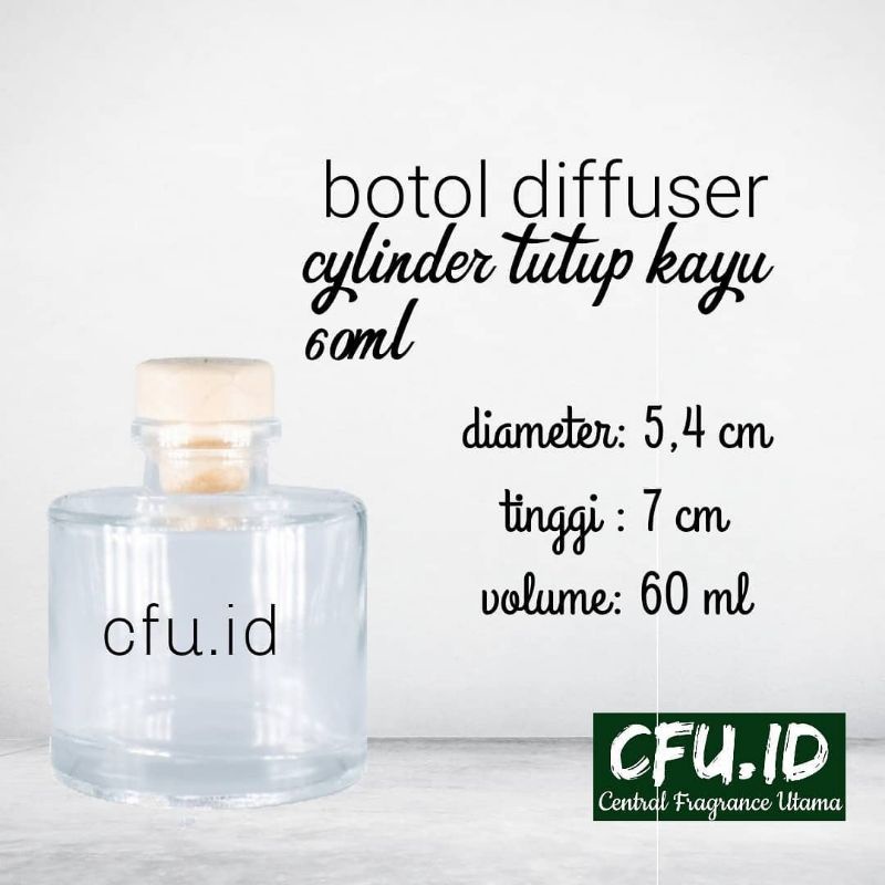 Jual Botol Diffuser Cylinder Tutup Kayu 50ml ( kode : R171 ) | Shopee ...