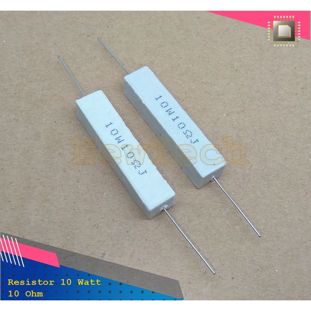 Jual Resistor 10 Ohm 10R 10Watt 10W 10 Watt Putih Kapur | Shopee Indonesia