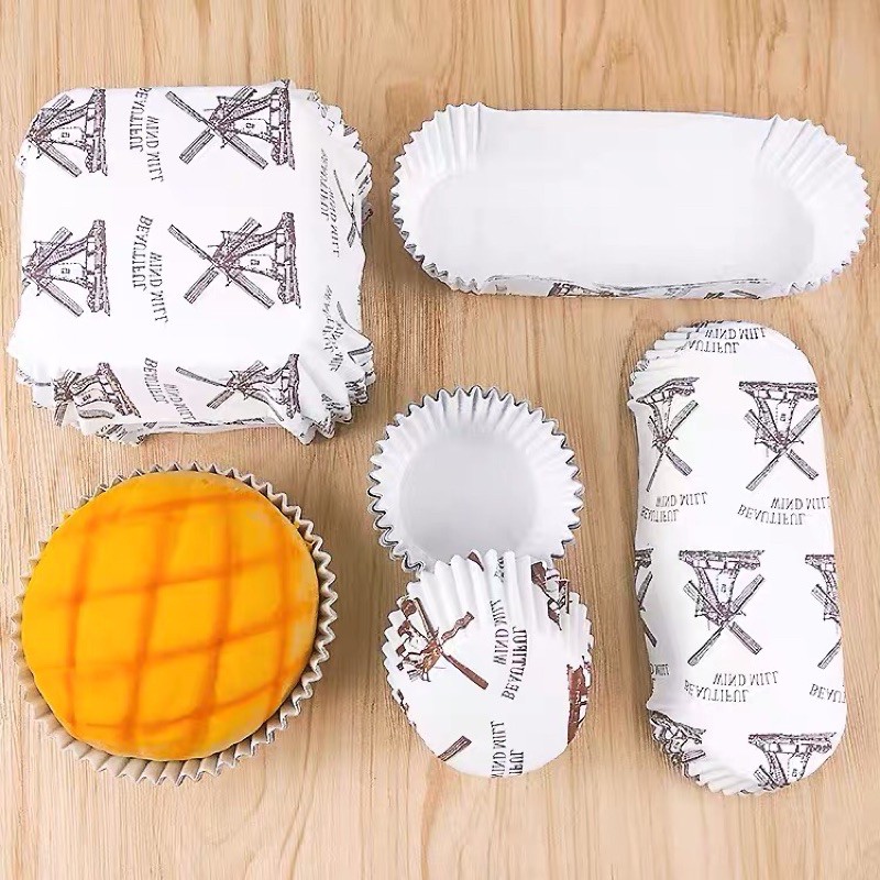 Jual paper bread case cupcake roti kertas 50pcs roti hotdog tatakan ...