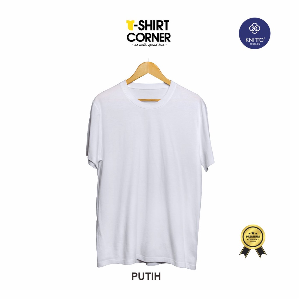 Jual BAJU KAOS POLOS COTTON COMBED 30S PRIA WANITA KNITTO PREMIUM ...