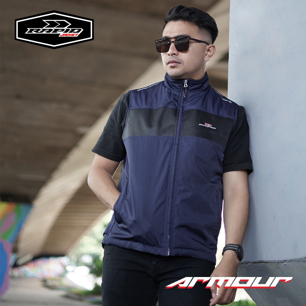 Jual Rompi motor pria touring anti angin RAPID ARMOUR tahan angin ...