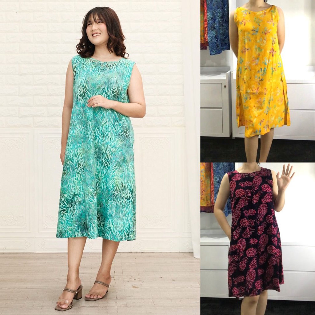 Jual DASTER BATIK SIZE S MODEL TANPA LENGAN BY ANITA DASTER BAJU TIDUR ...