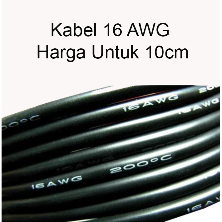 Jual Kabel AWG 16 16AWG AWG16 Hitam (10cm) | Shopee Indonesia
