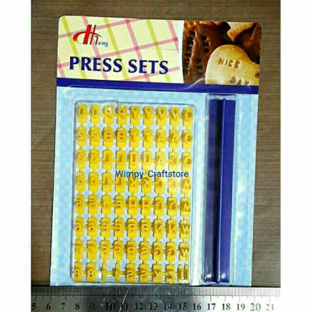 Jual Cetakan huruf cetakan alphabet cetakan clay stamp symbol stamping ...
