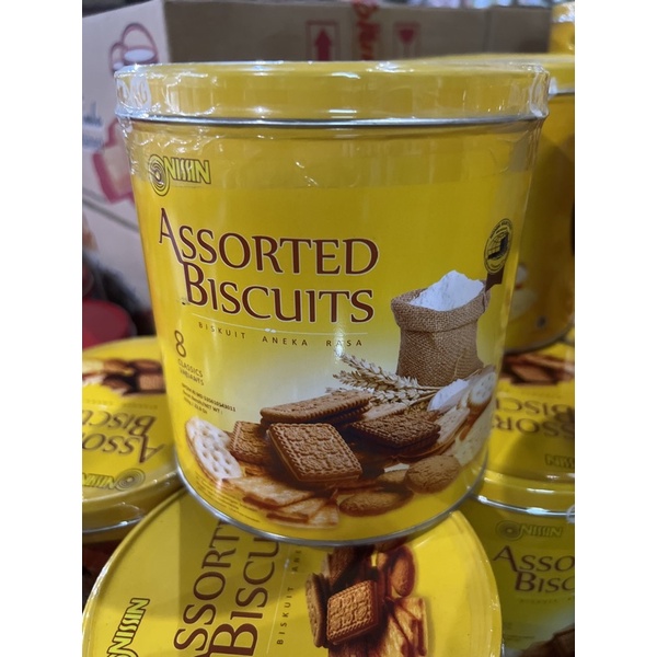 Jual Nissin assorted biscuits 700gr/ biskuit kaleng nissin kuning 700gr ...