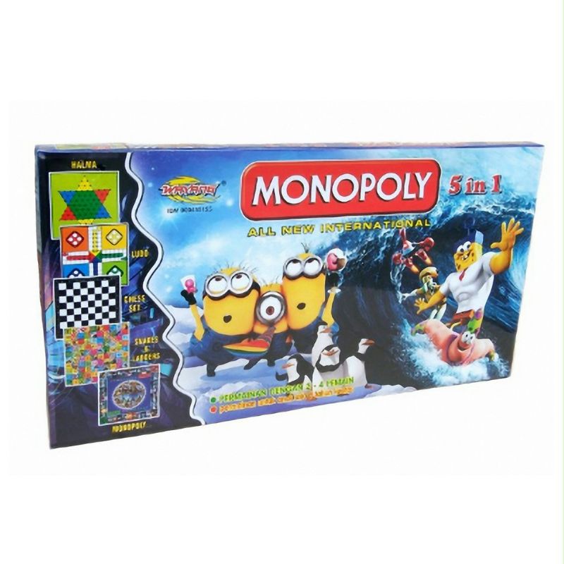 Jual monopoli 5 in 1 mainan monopoli mainan edukasi | Shopee Indonesia