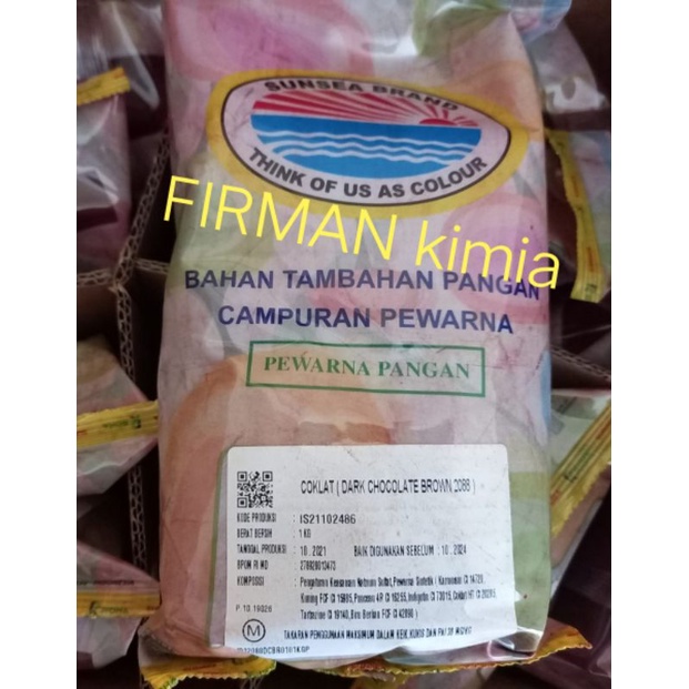 Jual pewarna makanan 1kg dark chocolate brown 2088 Roha | Shopee Indonesia