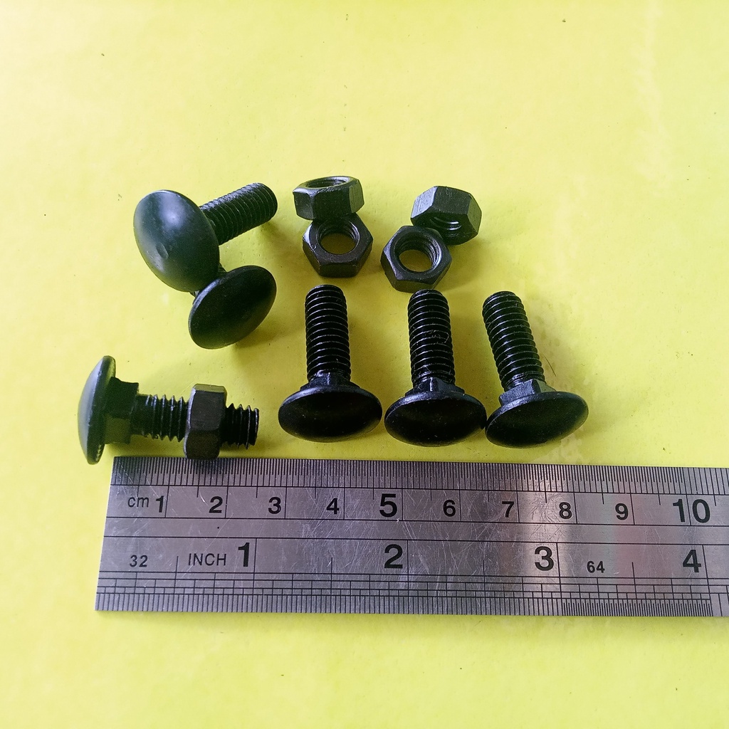 Jual BAUT MUR CB 5/16 x 1" INCHI / BAUT M8 PANJANG 2.5CM / BAUT 13 ...