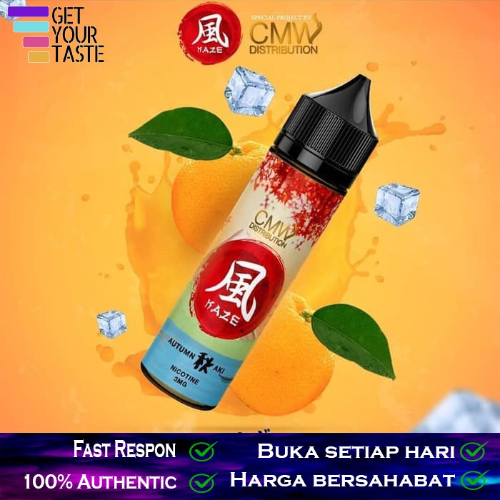 Jual Liquid Kaze Autumn Aki 60ML by CMW - Spritzer Ice Yuzu - 100% ...