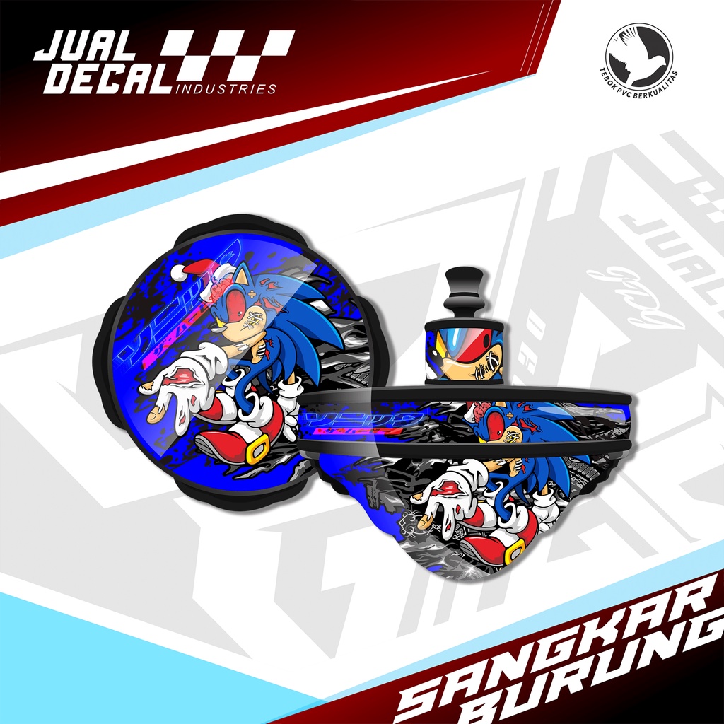 Jual Stiker Decal Tebok Lovebird SONIC ZOMBIE Sangkar Burung Kandang ...