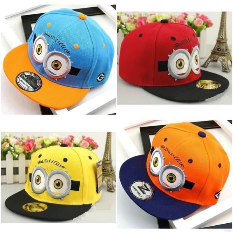 Jual Topi snapback min1ons viral/Topi anak viral COD | Shopee Indonesia