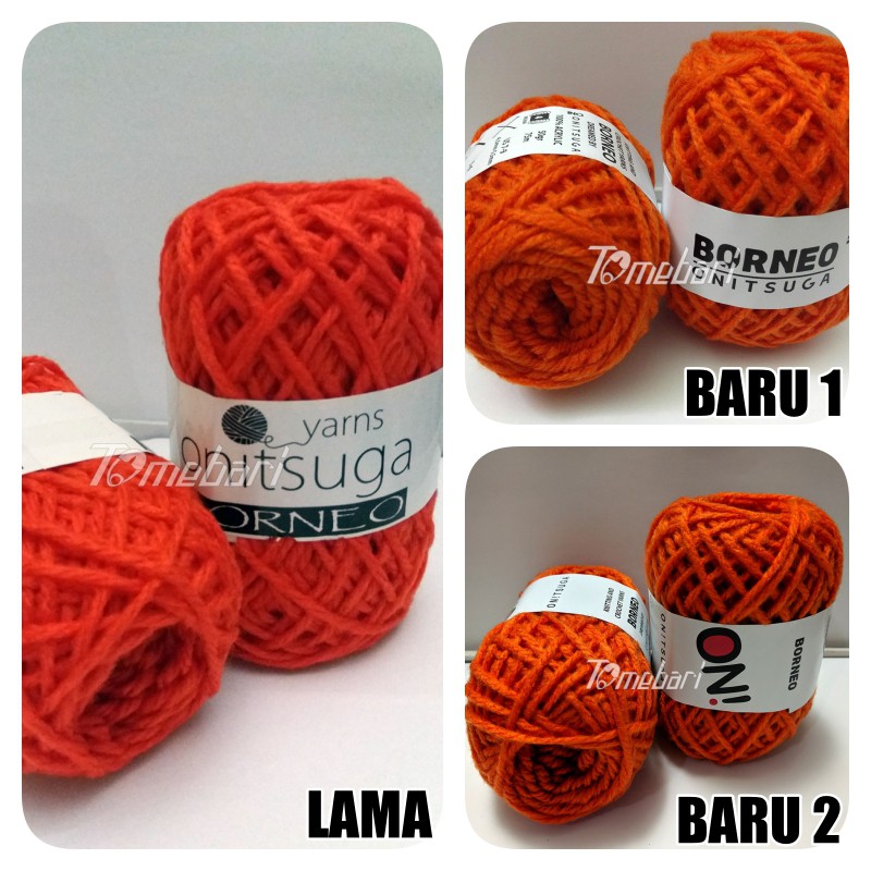 Jual BENANG RAJUT AKRILIK ONITSUGA BORNEO ORANYE WORTEL CARROT ORANGE ...