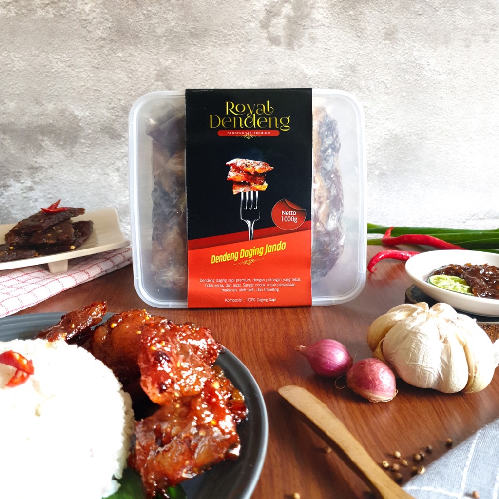Jual Royal Dendeng Sapi Jando Premium (dg Lemak) Enak Empuk Bergizi 1000gr | Shopee Indonesia