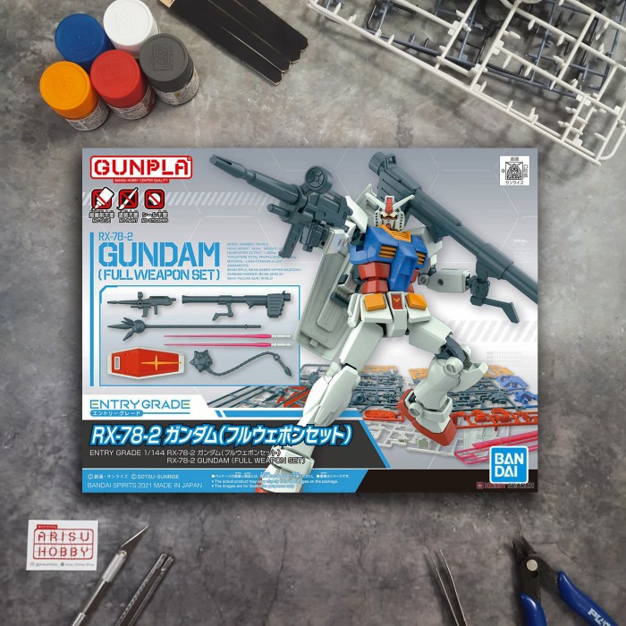 Jual Entry Grade RX-78-2 Gundam Full Weapon Set 1/144 Bandai RX 78 RX-78 | Shopee Indonesia