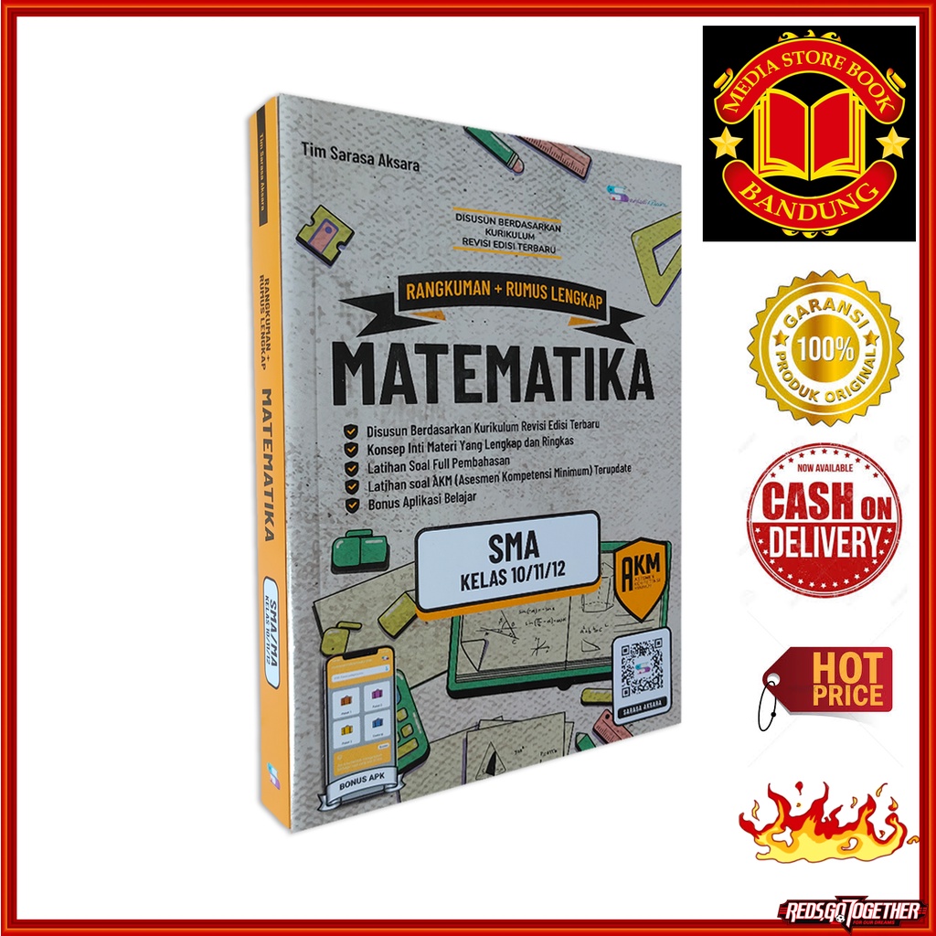 Jual BUKU MATEMATIKA SMA RANGKUMAN + RUMUS LENGKAP MATEMATIKA SMA KELAS ...