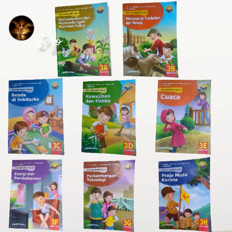 Jual Buku Tematik YUDISTIRA bekas kelas 3a 3b 3c 3d 3e 3f 3g 3h ...