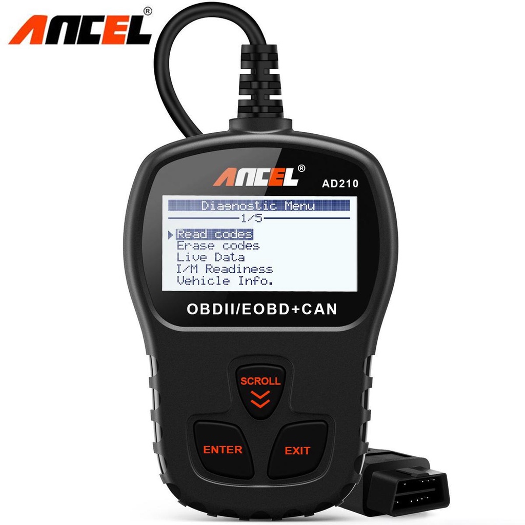 Jual Ancel AD210 Alat Scanner Diagnostik Kerusakan Mesin Mobil OBD2 | Shopee Indonesia