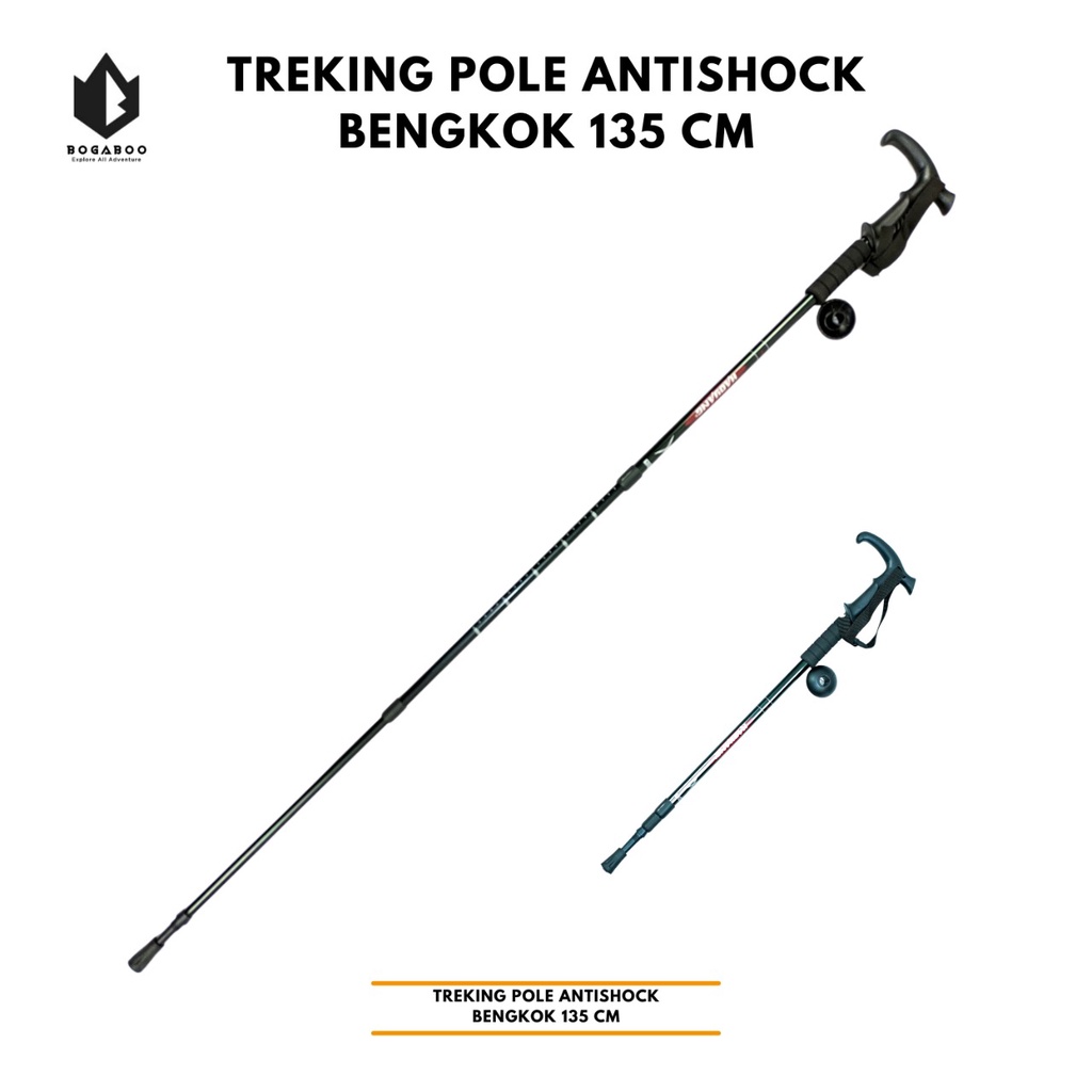 Jual Bisa (COD) Tracking Pole Antishock 135 CM- Trekking Pole - Tongkat ...