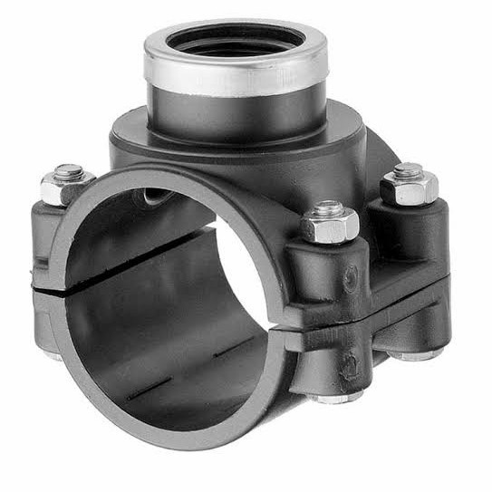 Jual Klem Sadle HDPE 90mm x 1" Inch / Clamp Saddle HDPE / Klem Sadel ...