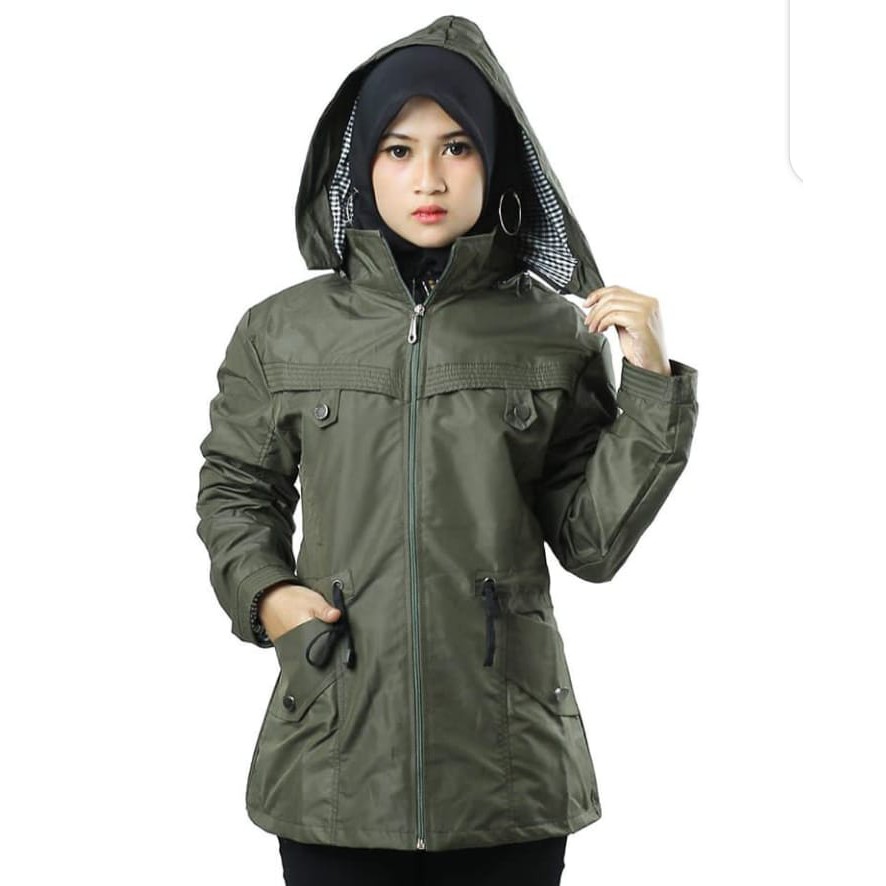 Jual jaket parka wanita ori ( waterproof ) | Shopee Indonesia