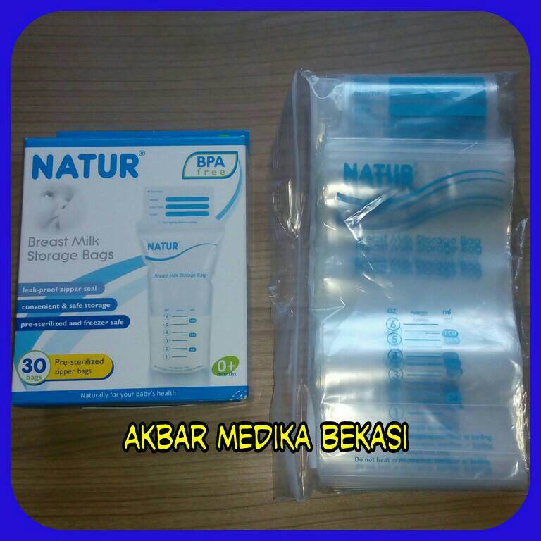 Jual Natur Breast Milk Storage Bags Plastik Asi Tempat Asi Isi 30 Pcs ...