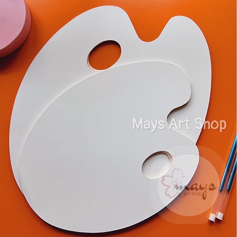 Jual Palet Lukis Kayu Oval V-Tec Lonjong Besar Sedang Kecil / Pallete ...