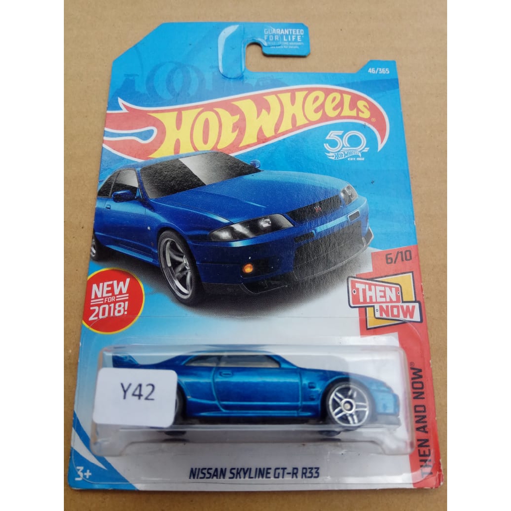 Jual Hot Wheels - Nissan Skyline GT-R R33 Blue Akta Then And Now | Shopee Indonesia