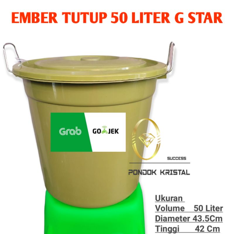 Jual Ember Tutup Plastik 30L 40L 50L 60L 85L Star | Shopee Indonesia
