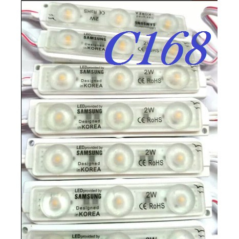 Jual Lampu LED Modul Strip 3 Mata Samsung Korea 2 Watt 12 Volt | Shopee Indonesia