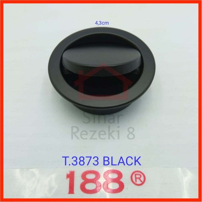 Jual Handle Tanam Black Tarikan ALUMINIUM Ring Hitam Knob Bulat Laci ...