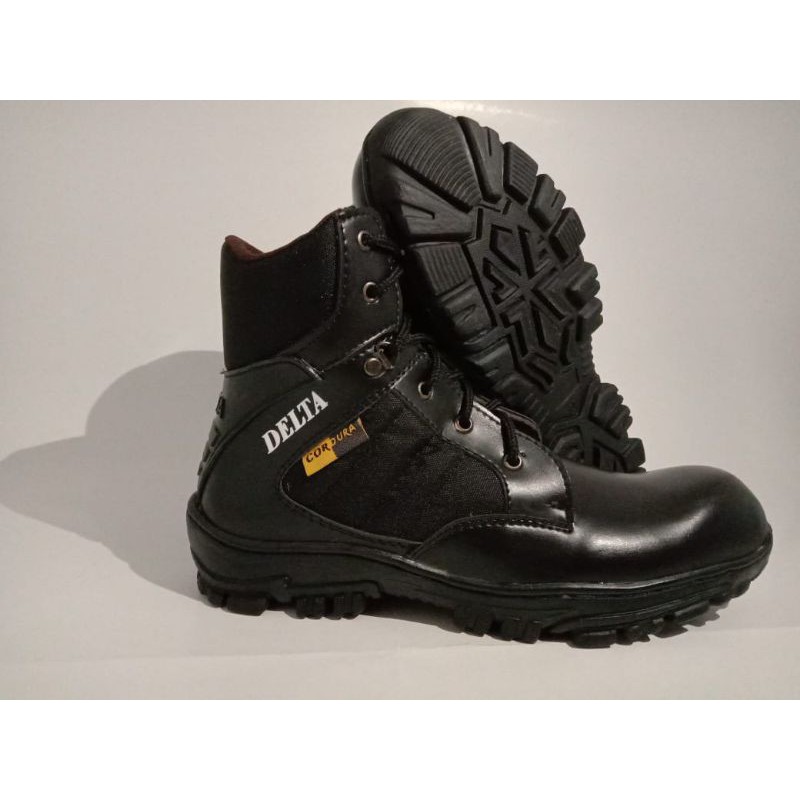 Jual SEPATU DELTA HITAM TERLARIS SEPATU PDL SEPATU LAPANGAN SEPATU ...